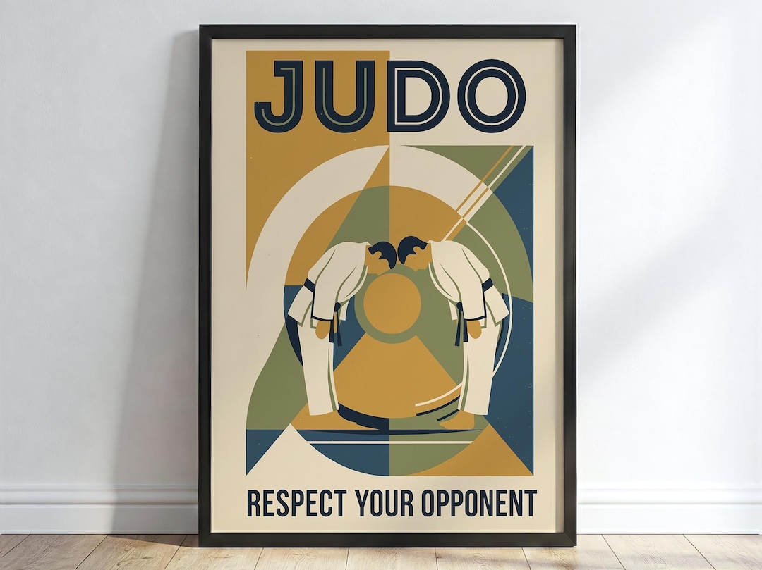Judo Retro Japanese Martial Arts Poster Vintage Judo Wall Art Print ...