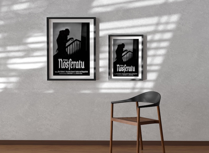 Nosferatu Vintage Horror Movie Poster | Vampire Wall Art | Classic Film ...