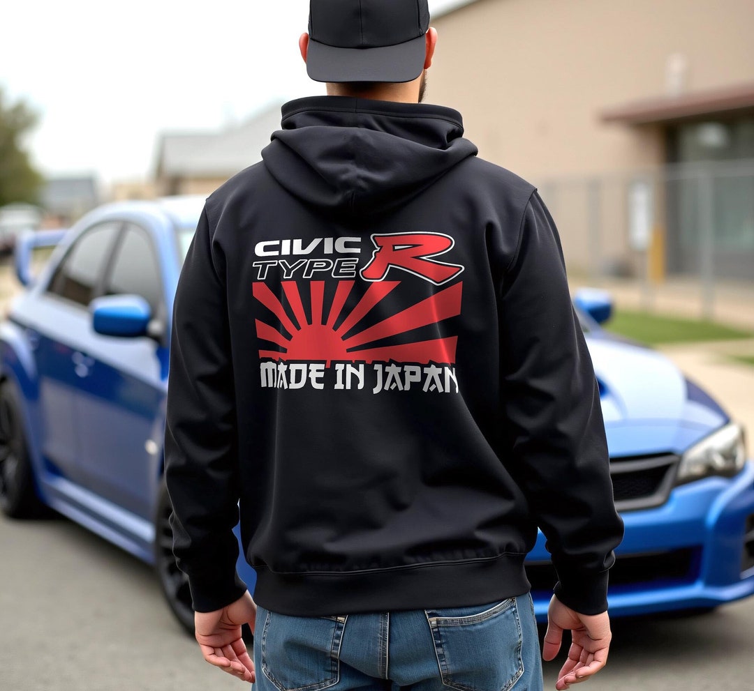 Honda Civic Type R Hoodie, JDM Sweatshirt, Japanese Car Lover Gift ...