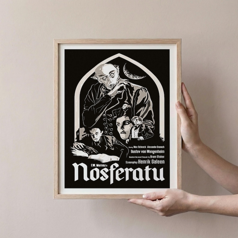Vintage Nosferatu Movie Poster Art Print – Gothic Horror Decor, Classic ...