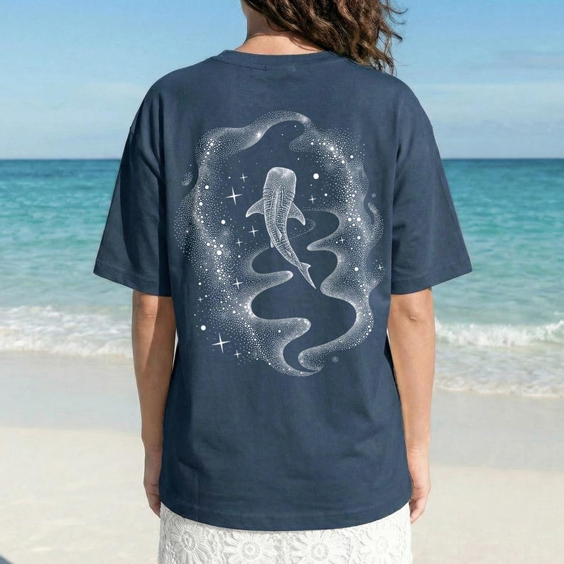 Whale Shark Hoodie Ocean Dive Graphic Marine Biology Celestial Sea ...