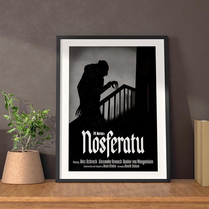 Nosferatu Vintage Horror Movie Poster | Vampire Wall Art | Classic Film ...