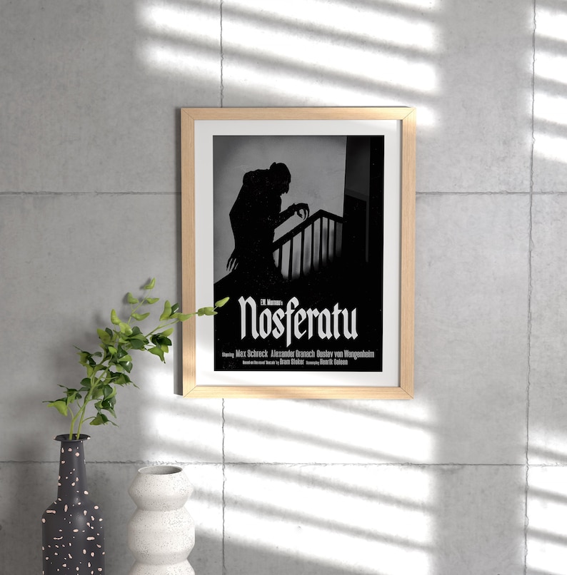 Nosferatu Vintage Horror Movie Poster | Vampire Wall Art | Classic Film ...