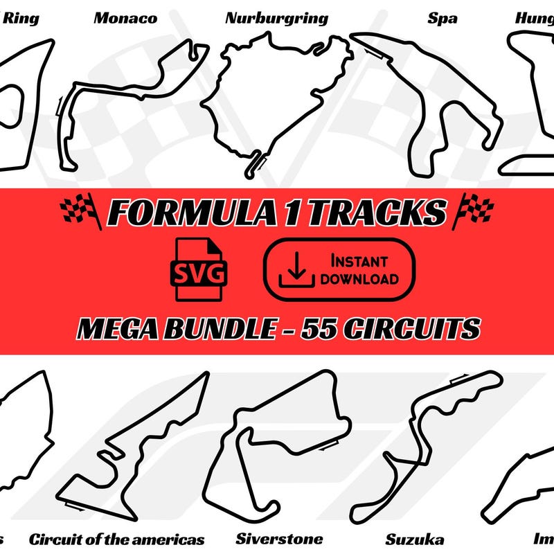 Outline F1 Car - Etsy