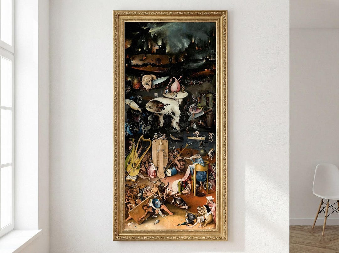 Garden of Earthly Delights Bosch Hell Panel Classical Art Digital ...