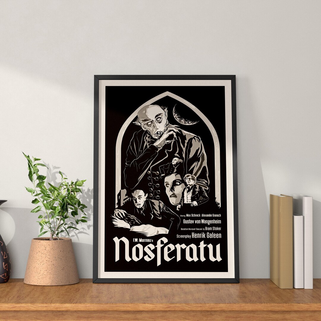 Vintage Nosferatu Movie Poster Art Print – Gothic Horror Decor, Classic ...