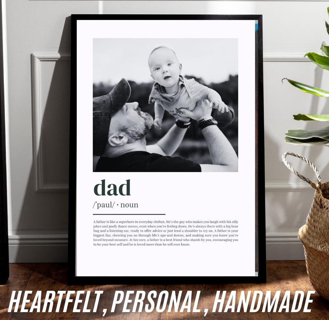 PERSONALIZED DAD DEFINITION Print | Wall Art Dad Christmas Gift | Dad ...
