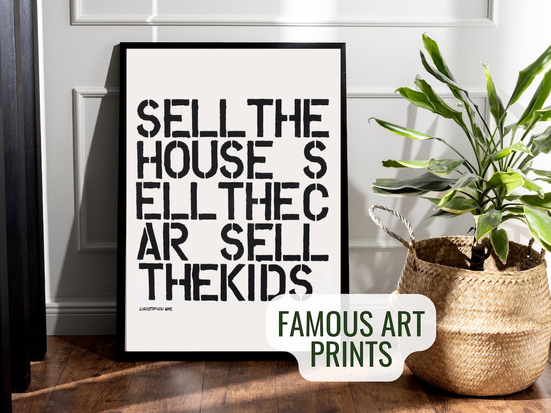 Christopher Wool Extremist Famous Art Poster Print - Black White ...