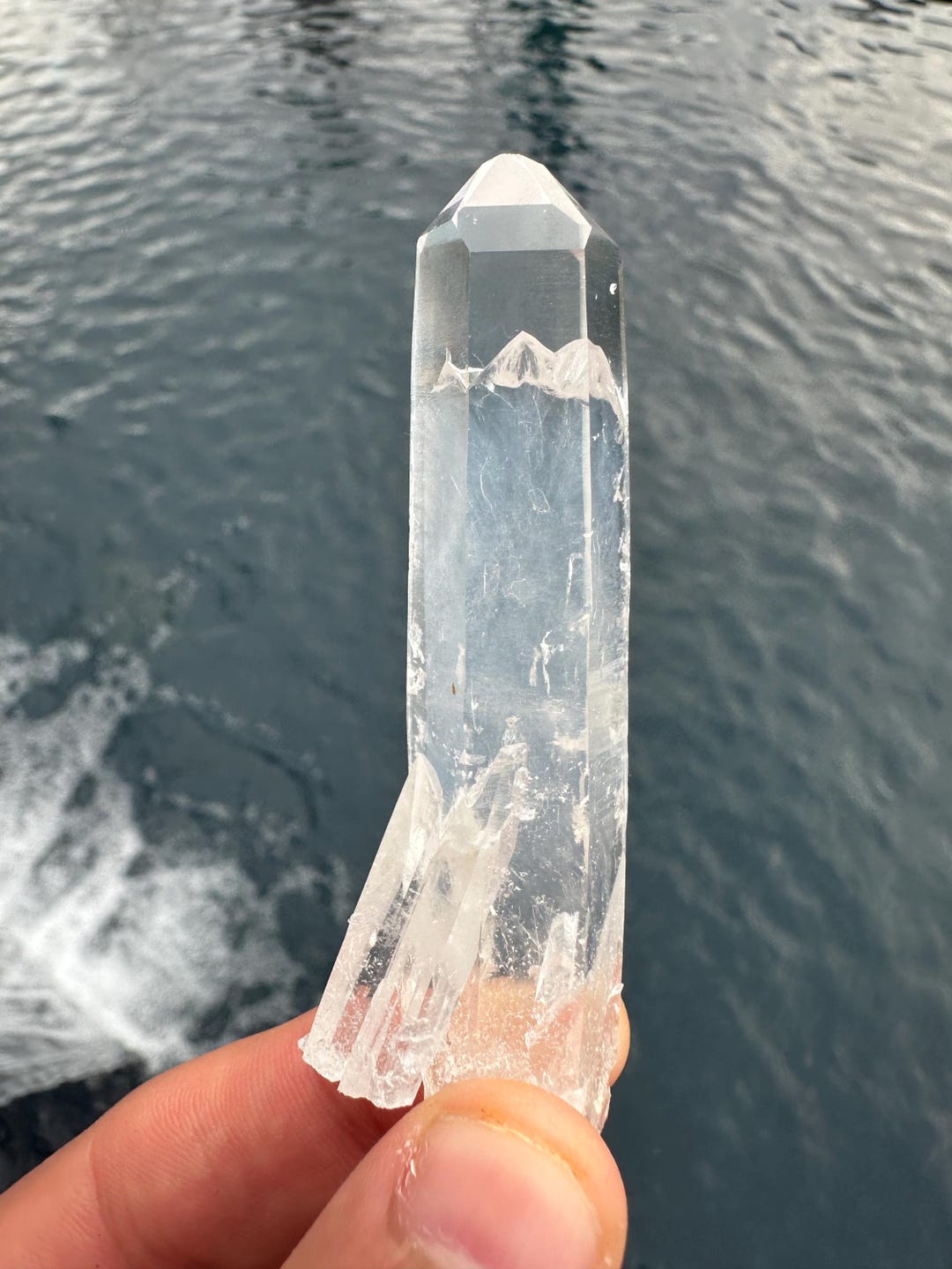 Natural Colombian Blue Smoke Quartz Point, 30-40g Point, Uncut ...