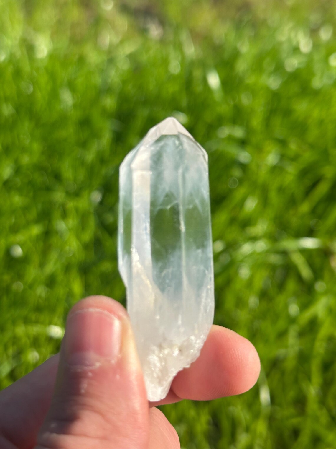 Natural Colombian Blue Smoke Quartz Point, Blue Phantom, 33g Piece ...
