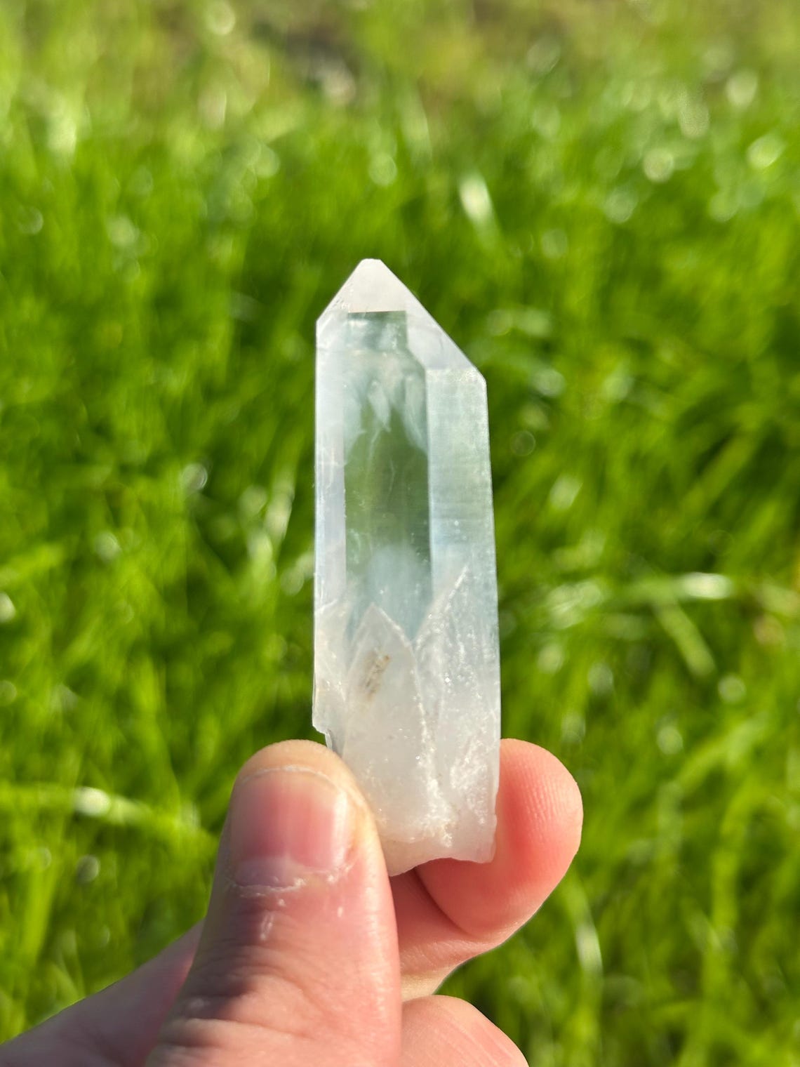 Natural Colombian Blue Smoke Quartz Point, Blue Phantom, 33g Piece ...