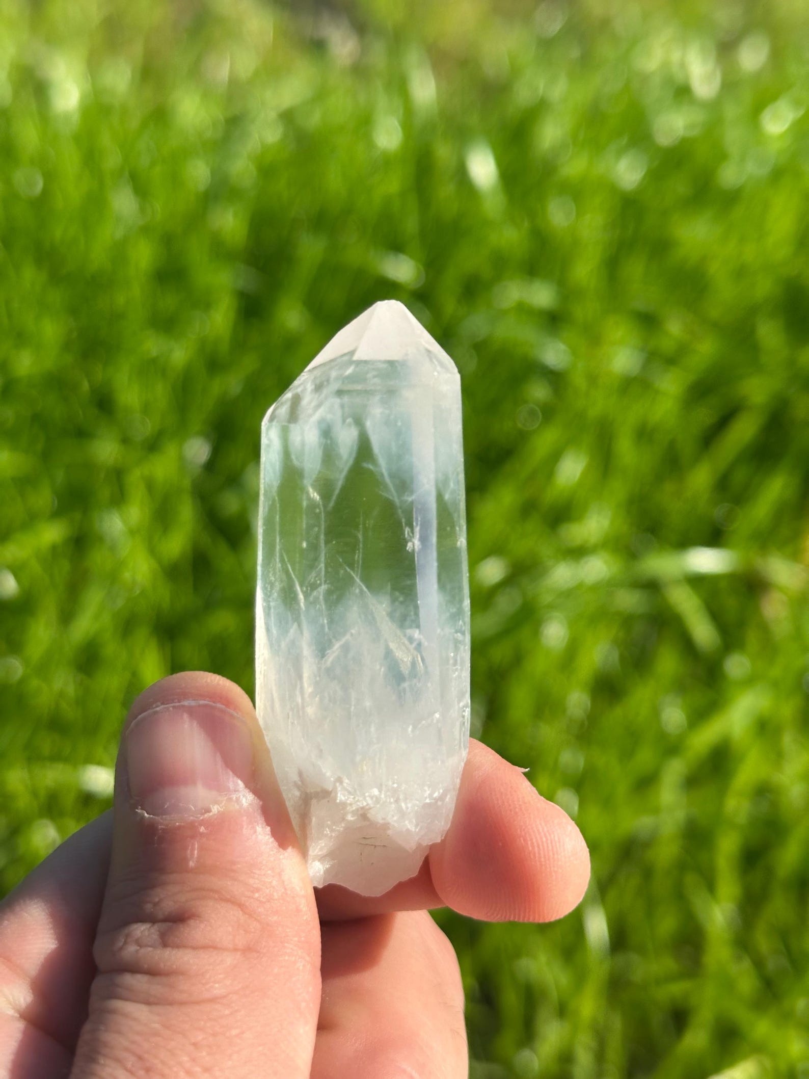 Natural Colombian Blue Smoke Quartz Point, Blue Phantom, 33g Piece ...