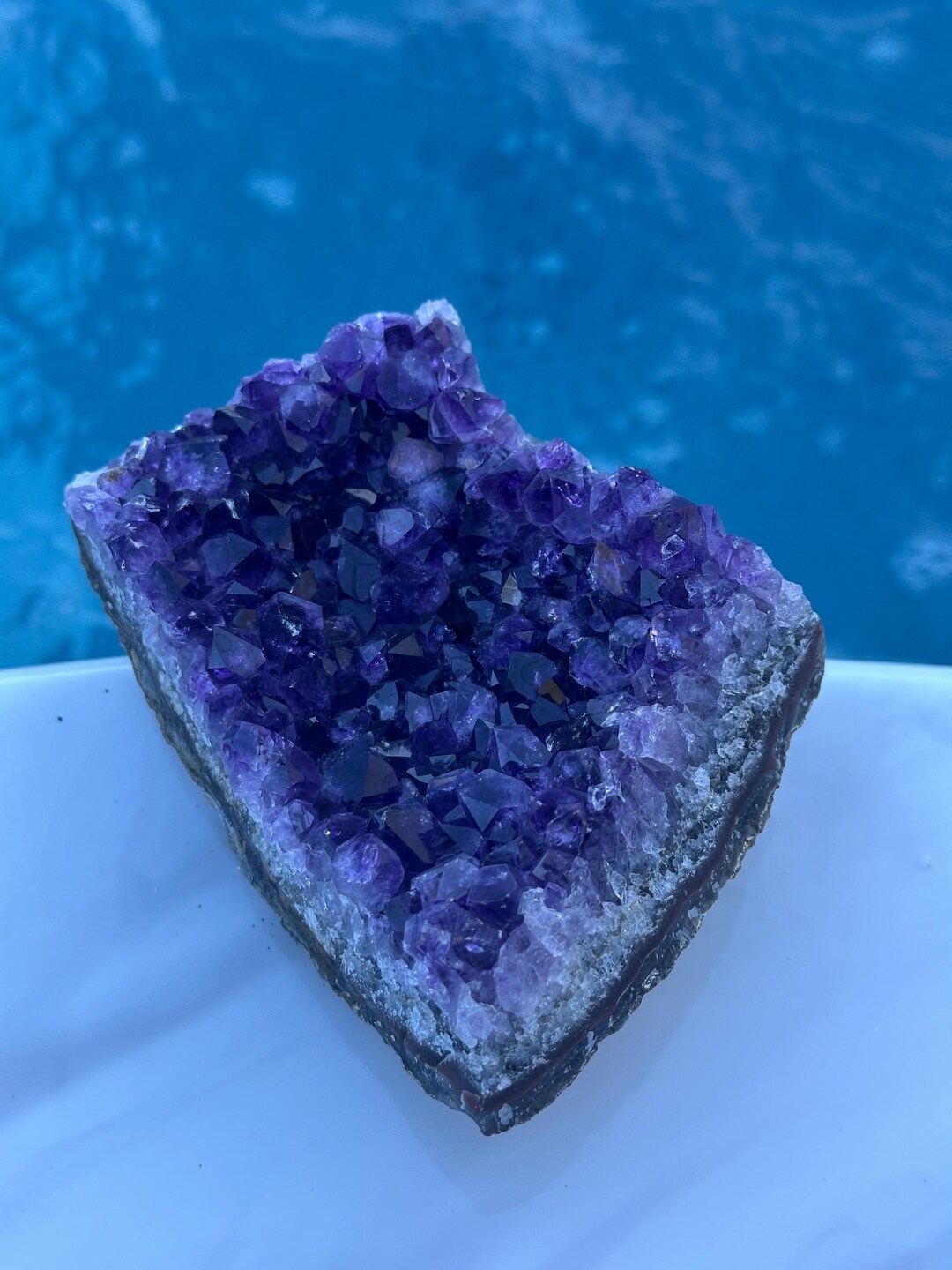Brazilian Amethyst Cluster, 430g Specimen, AAAA High Grade Deep Purple ...