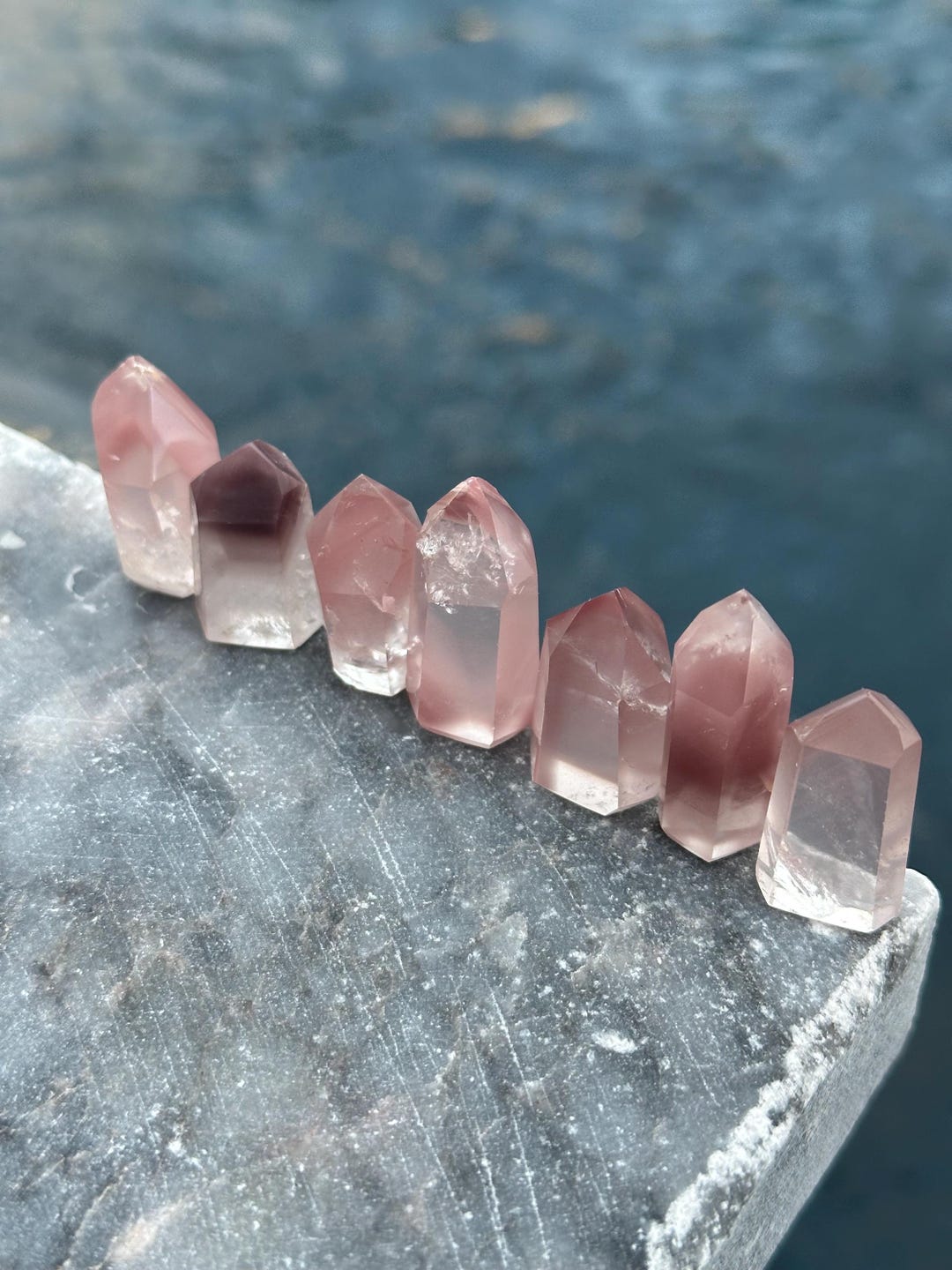 Polished Brazilian Pink Lithium Quartz, Mini Points, 7-10g, High Grade ...