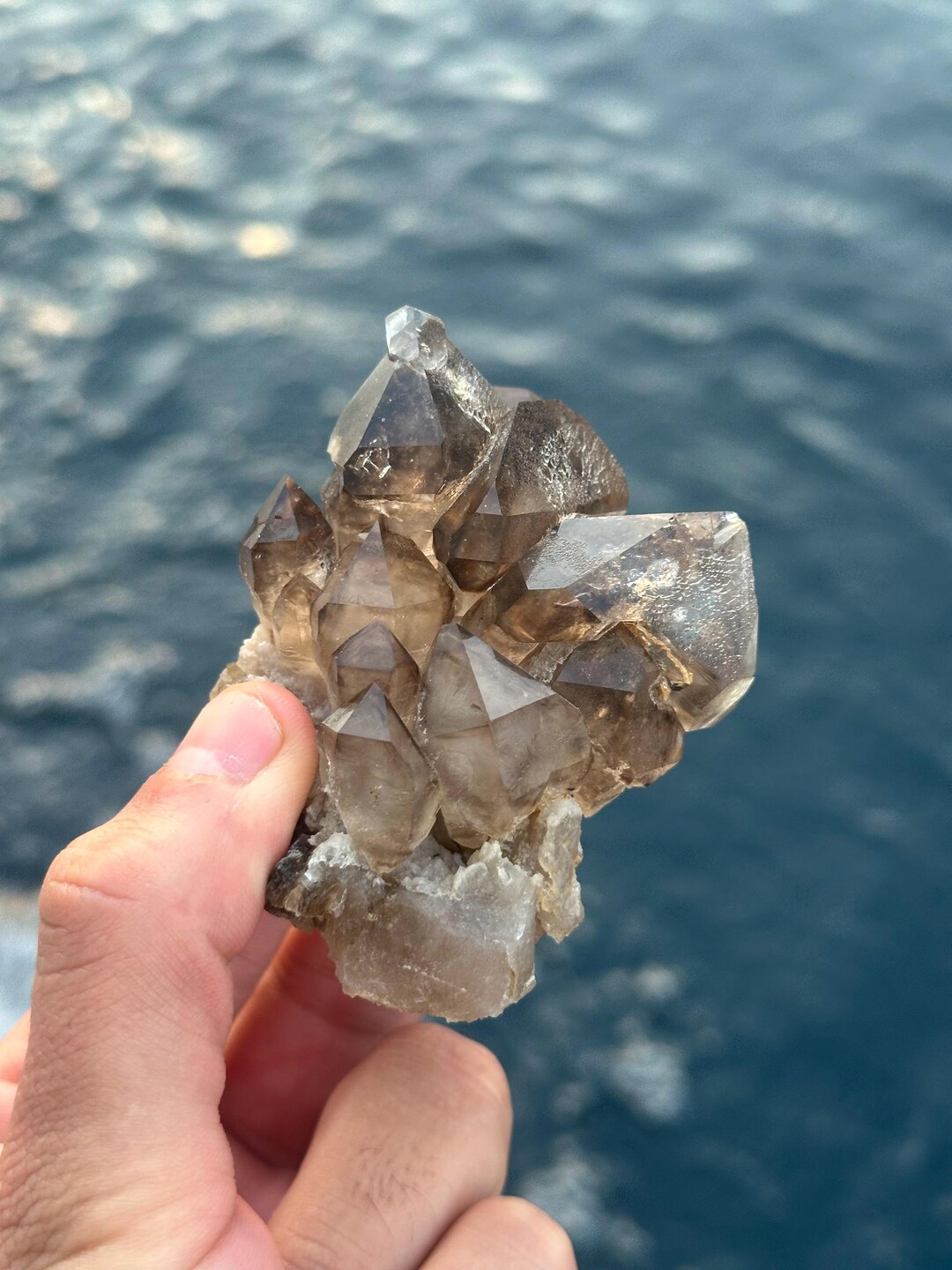 Natural Brazilian Smoky Elestial Quartz Cluster, Pick Your Stone, Uncut ...