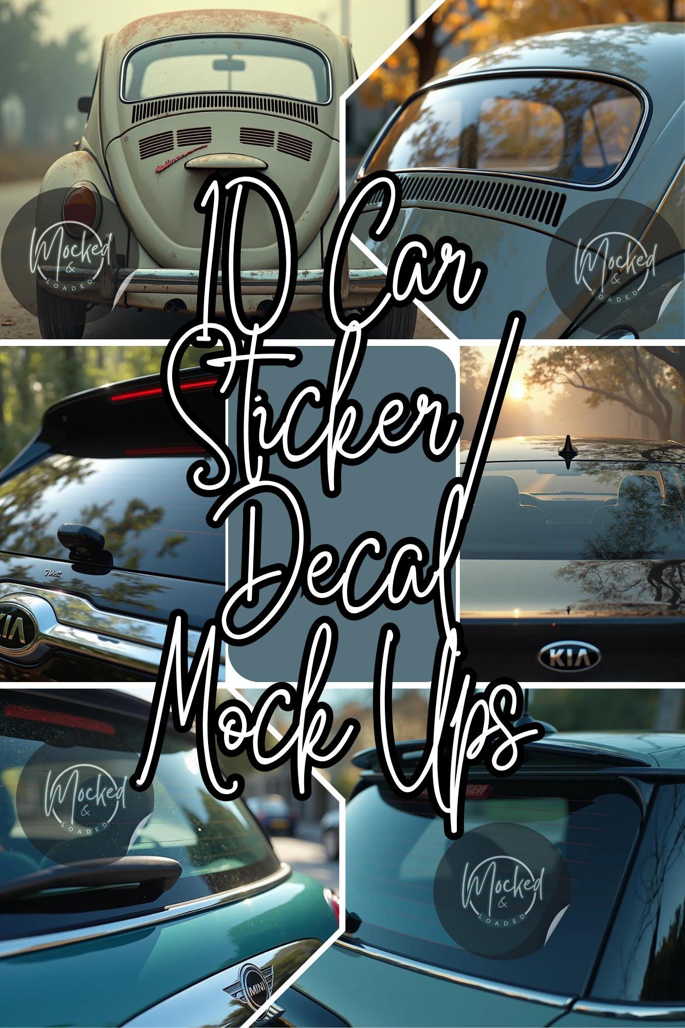 Car Decal Sticker Mockup Digital Download Digital Mock up Digital Car ...