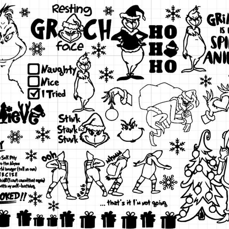 Yeti Grinch Engraving - Etsy