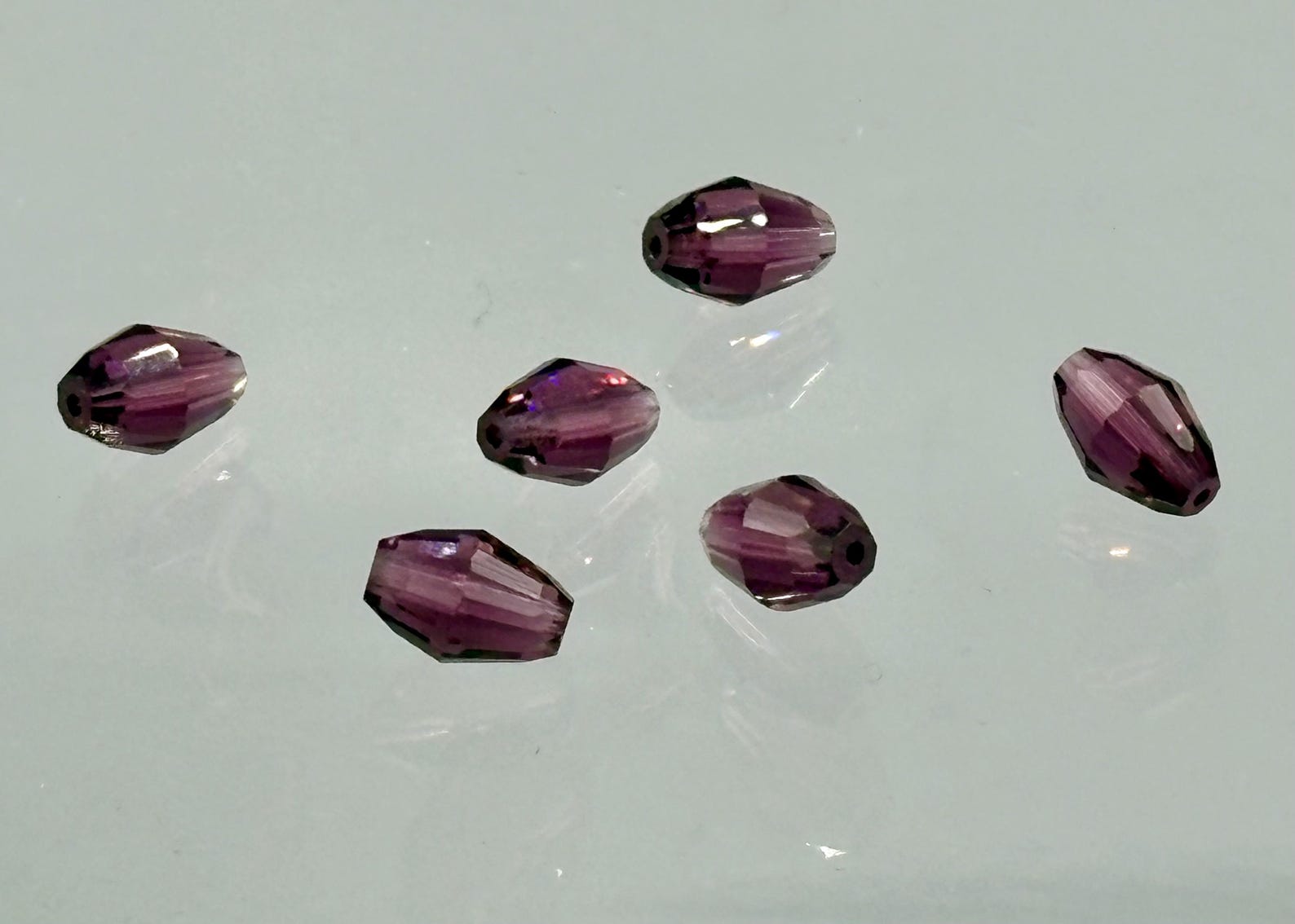 12 Swarovski 5200 Faceted Oval Beads @9x6mm in 12 Colors - Etsy