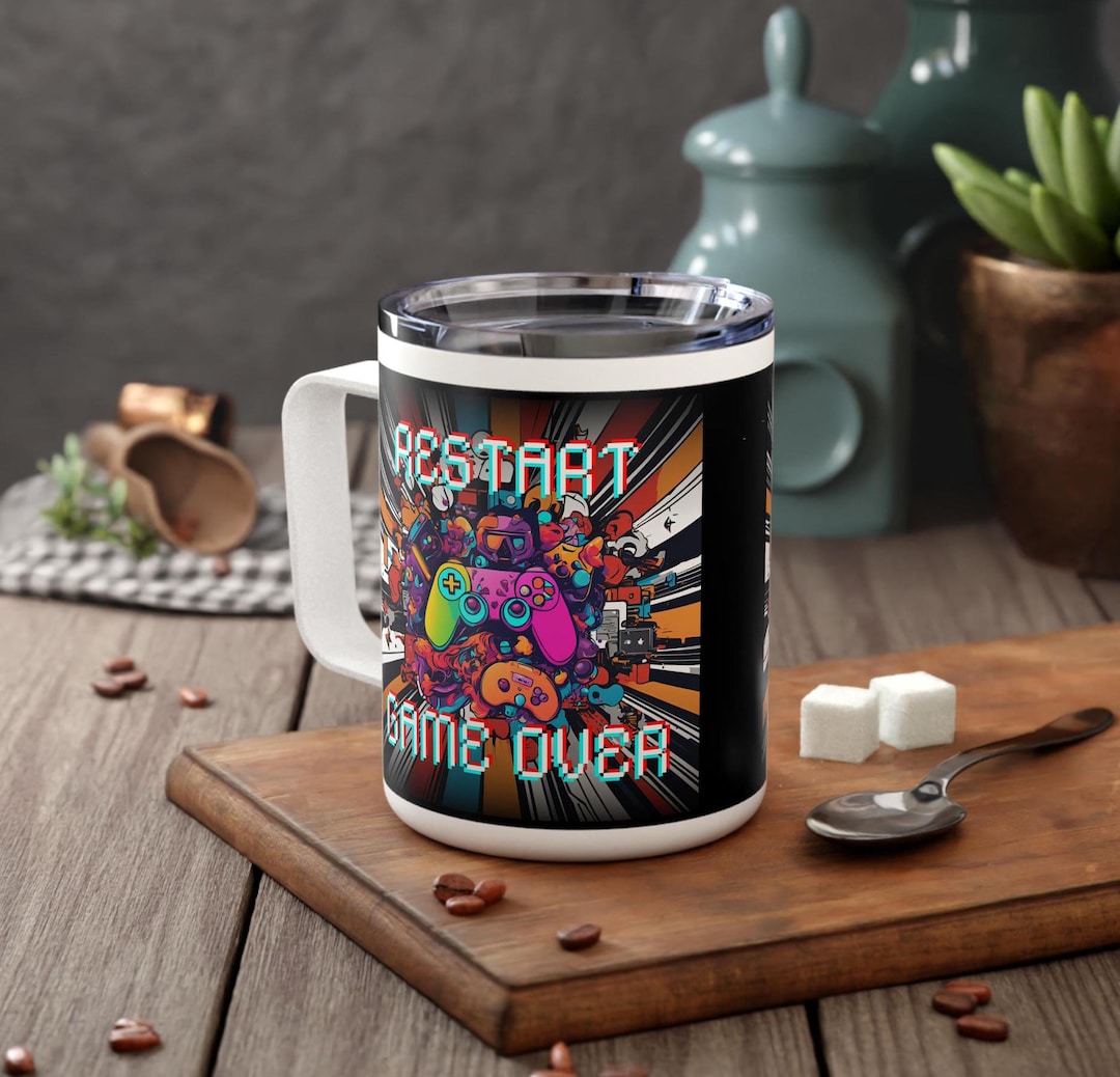 Gamers Chill Mug, 10oz Insulated Mug for Video Game Players, Break Time ...