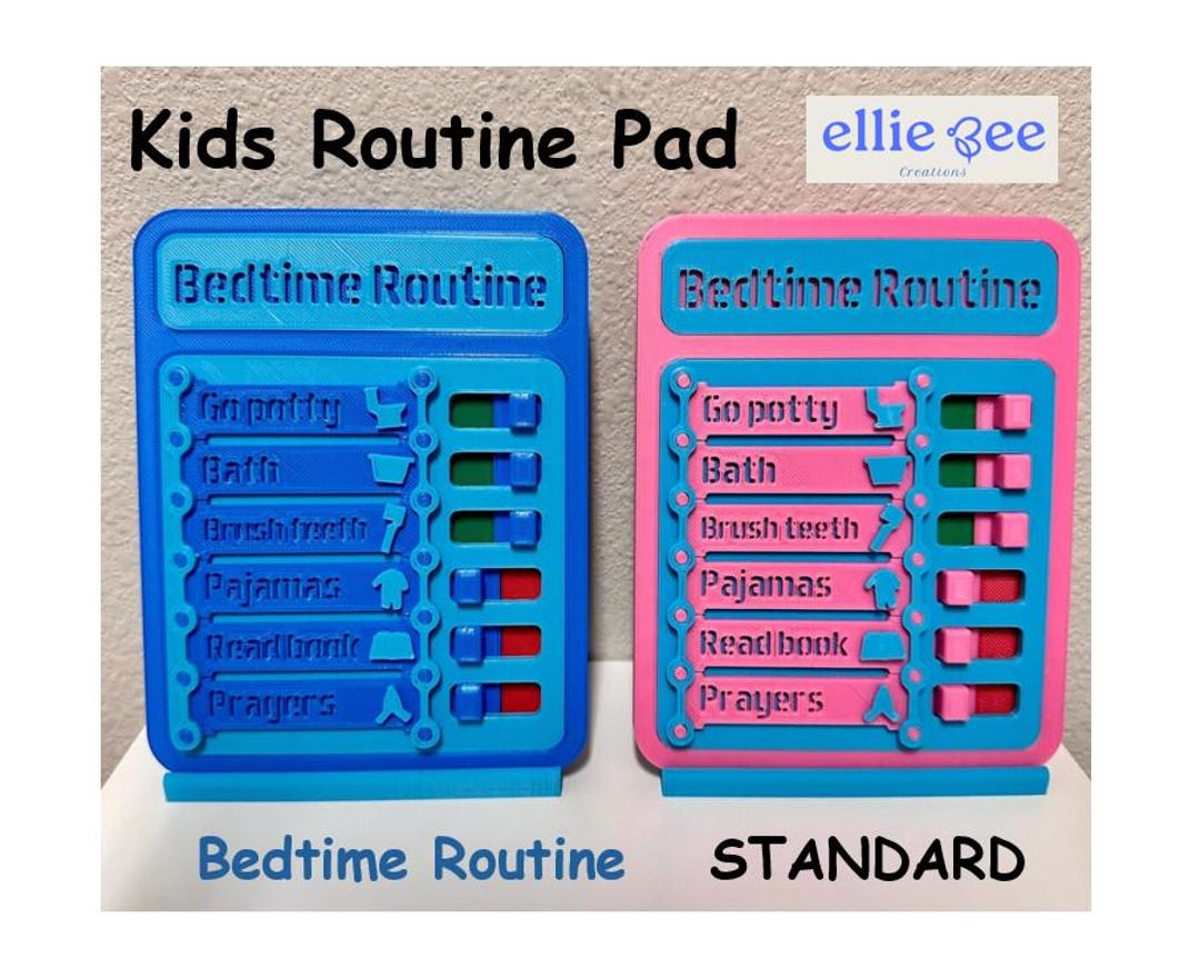 Kids Routine Pad, Bedtime Routine, Standard, Kids Daily Routine ...