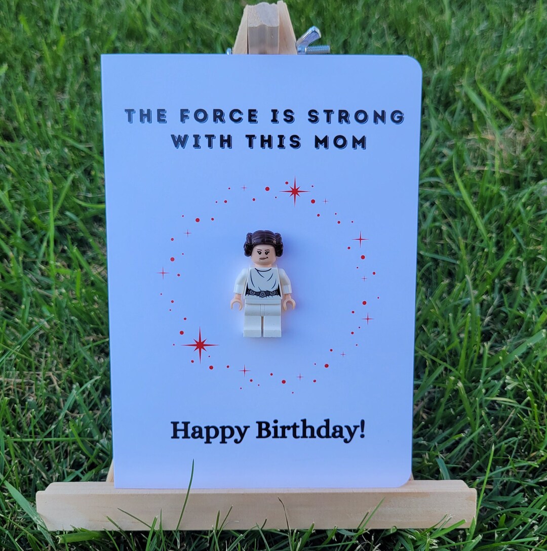 Star Wars Happy Birthday Mom Card Gift Star Wars Mother Birthday Card ...