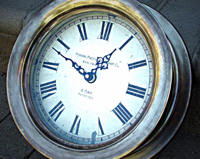 Panama Pacific Steamship Co. Brass Porthole Replica Clock Steampunk - Etsy