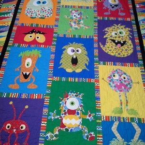 Mini Monster Quilt Pattern - Etsy