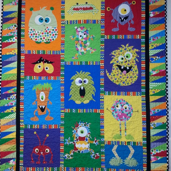 Monster Quilt - Etsy