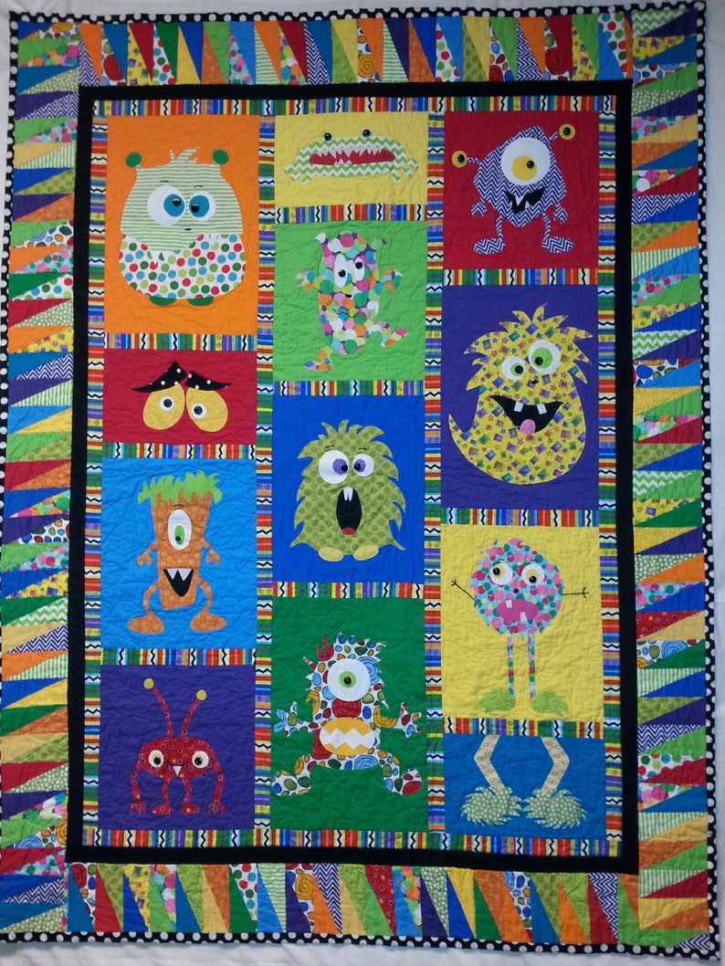 Mini Monster Quilt Pattern - Etsy