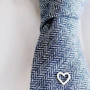 Geometric Heart Tie Pin Wedding Tie Pin for Groom - Etsy