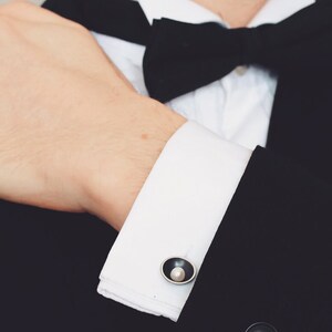 Pearl Cufflinks. 30th Anniversary Gift for Him - Etsy