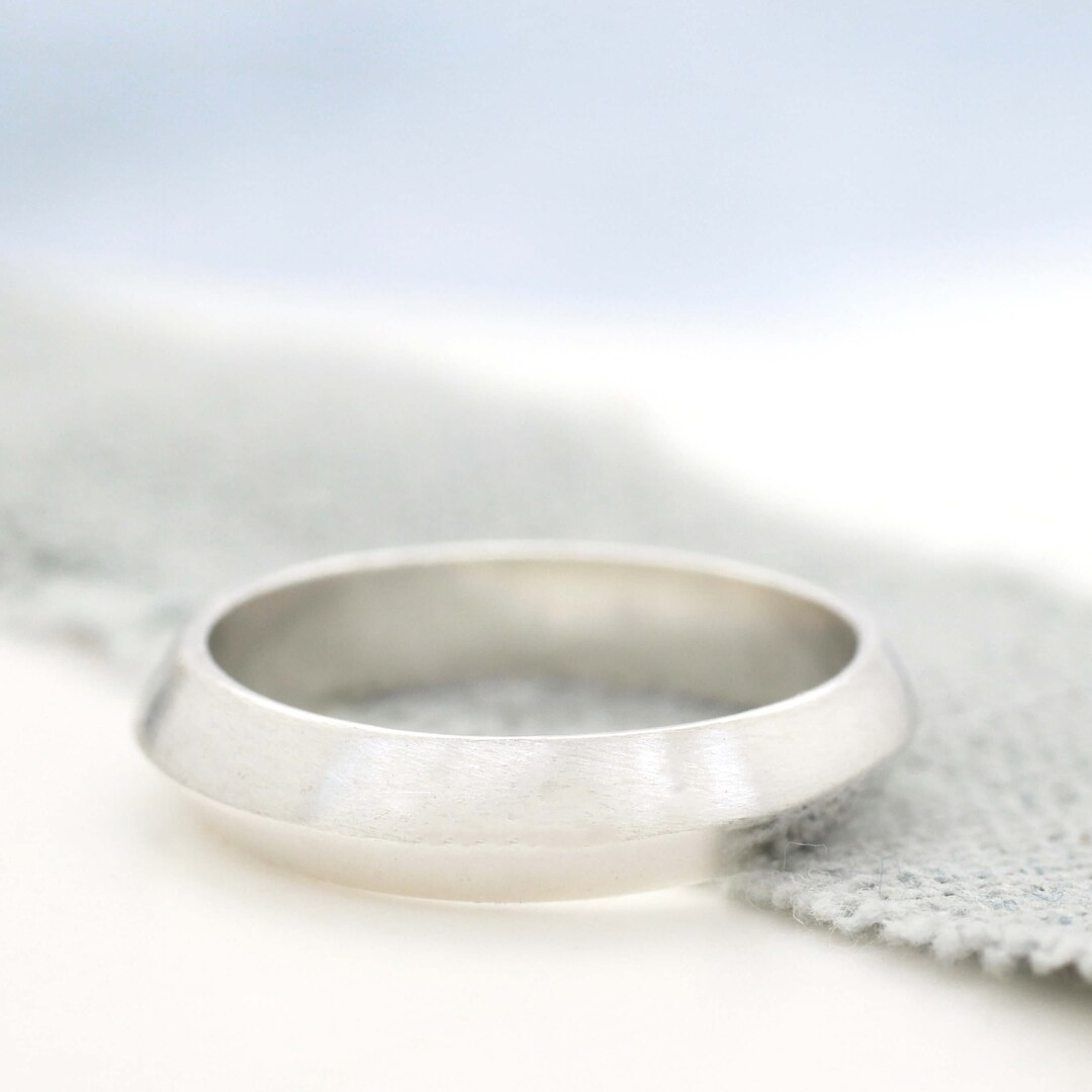 Sterling Silver Plain Band Rings. Silver Wedding Band - Etsy