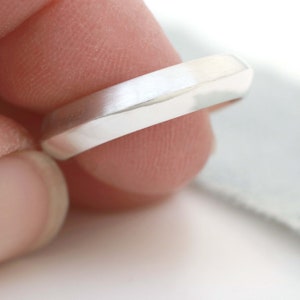 Sterling Silver Plain Band Rings. Silver Wedding Band - Etsy
