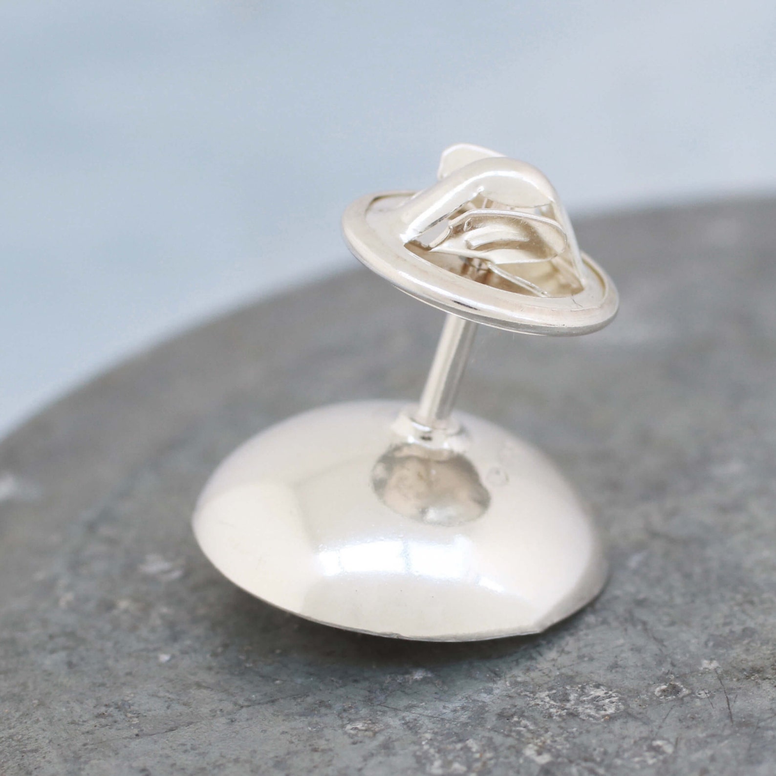 Silver Pearl Tie Pin. 30th Anniversary Gift for Him - Etsy UK
