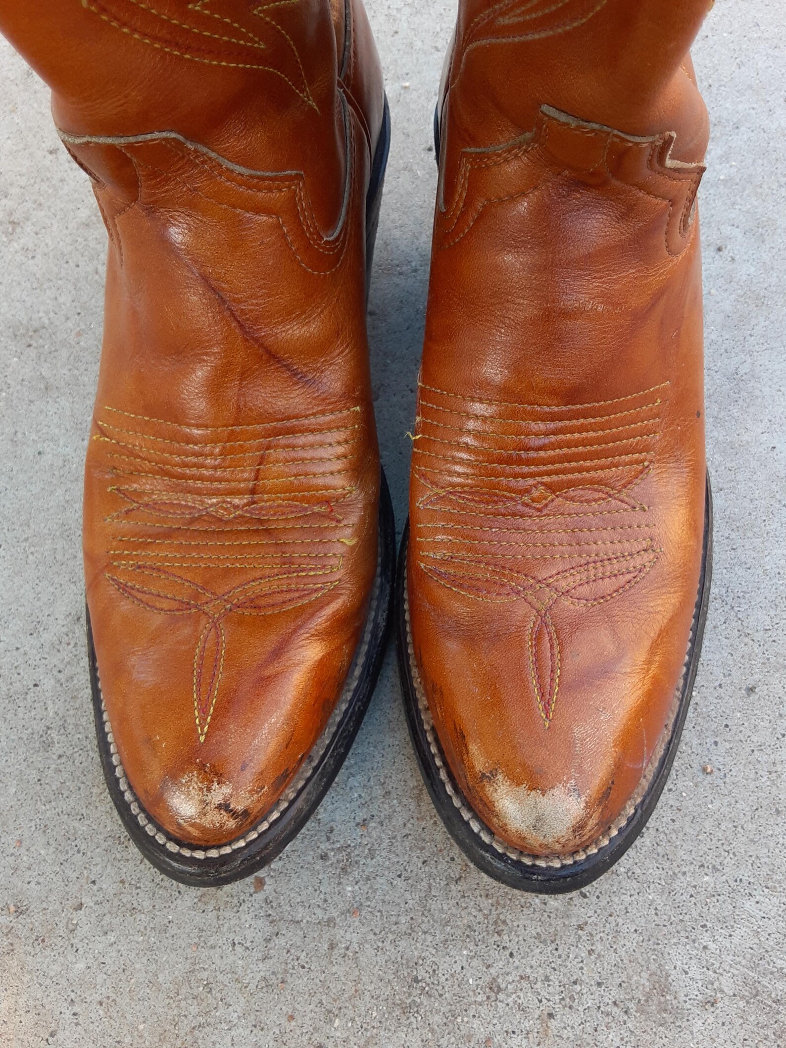 Vintage Brahma Women's Size 5 B Leather Buckaroo Tall Rounded Toe ...