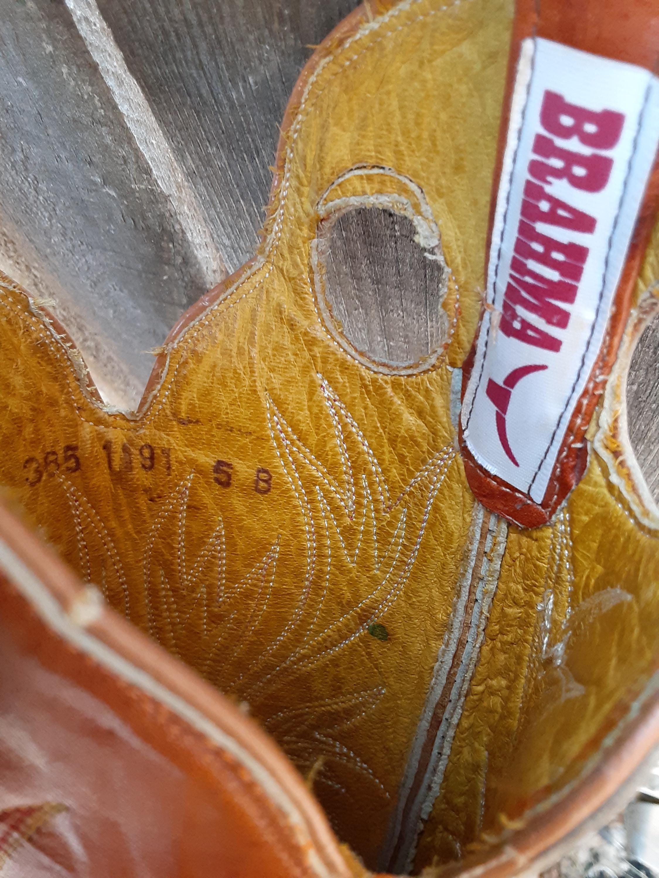 Vintage Brahma Women's Size 5 B Leather Buckaroo Tall Rounded Toe ...