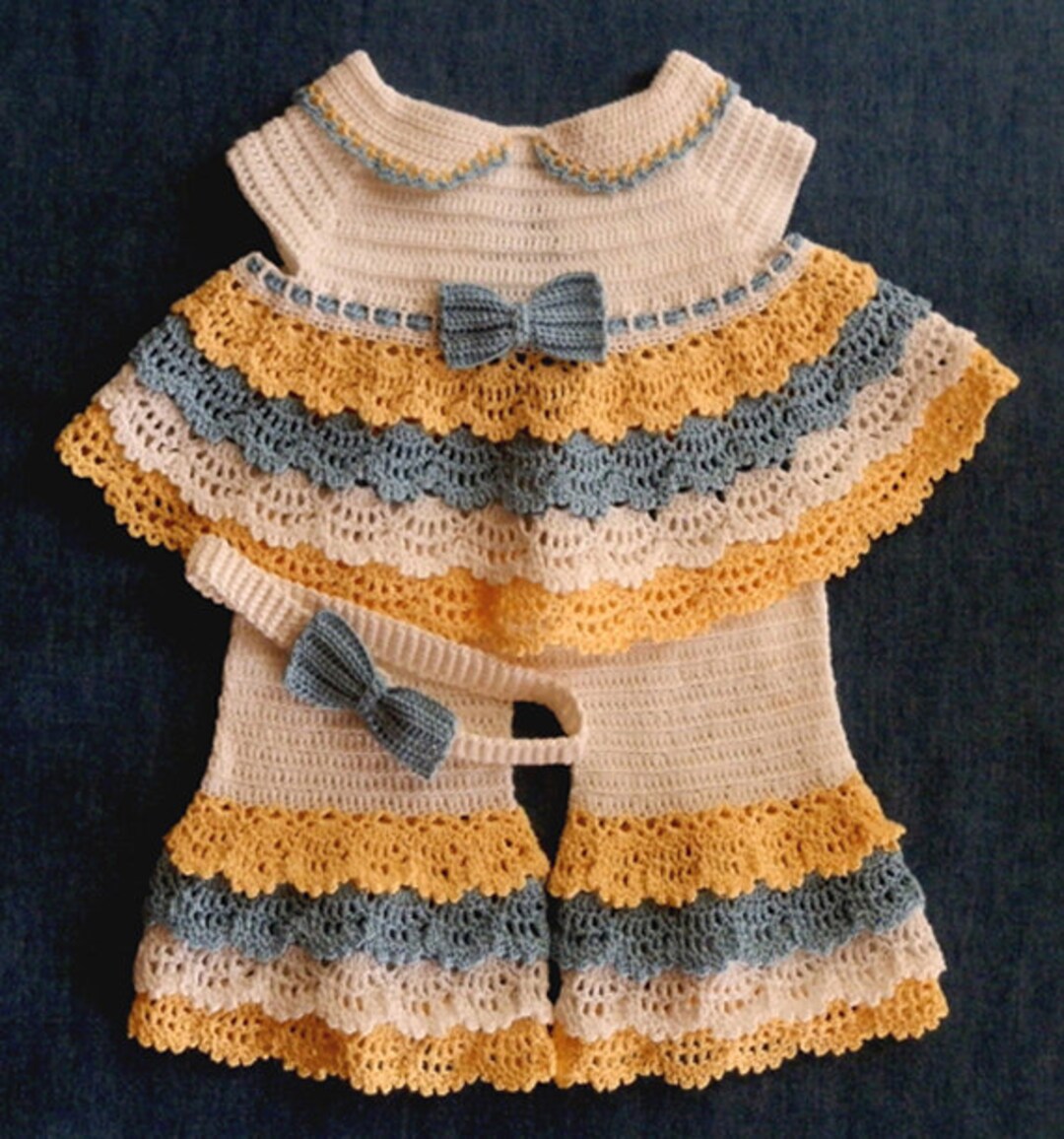 Baby Angel Top, Bell Bottom Pants and Headband PDF Crochet Pattern 0 to ...