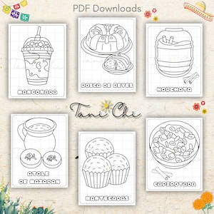 Bold and Easy Coloring Pages, Mexican Treats Coloring Pages | All Ages ...