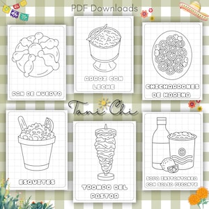 Bold and Easy Coloring Pages, Mexican Treats Coloring Pages | All Ages ...