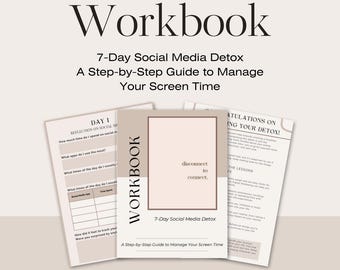 30 Day Digital Detox Journal, Social Media Detox Planner, Digital ...