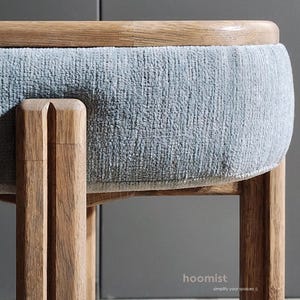 Solid Oak Ottoman Pouf: Modern End Table Coffee Table | Hocker Und ...