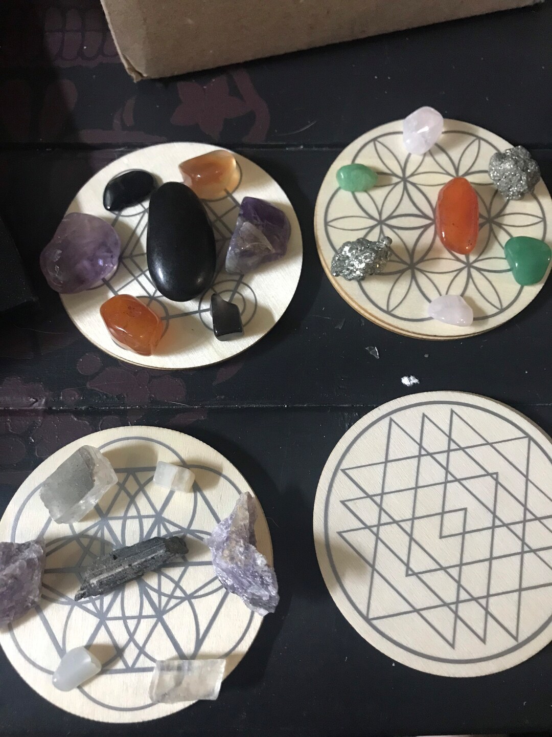 Abundance Mini Crystal Grid Kit - Etsy