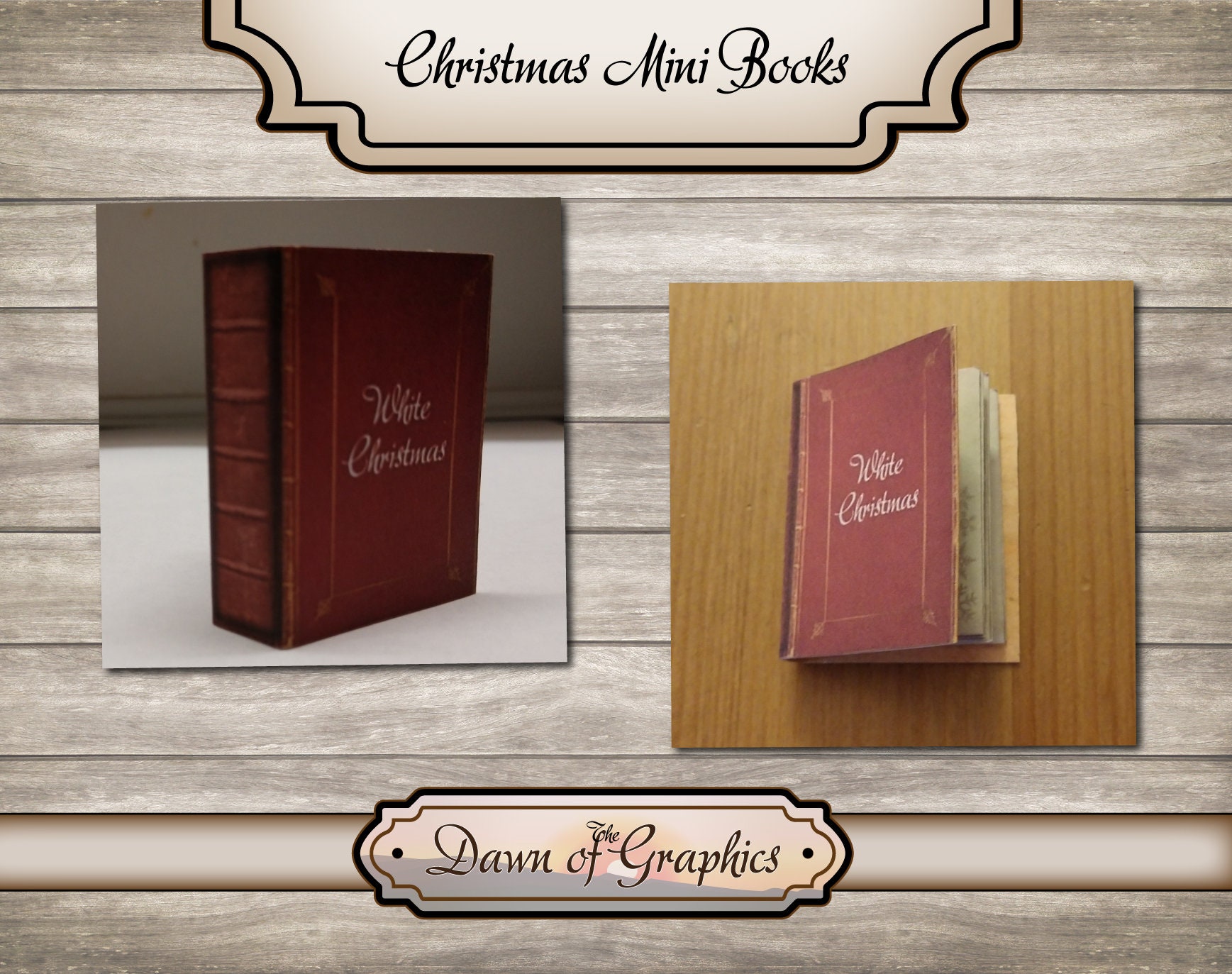 Vintage Christmas Mini Book White Christmas Songs - Etsy