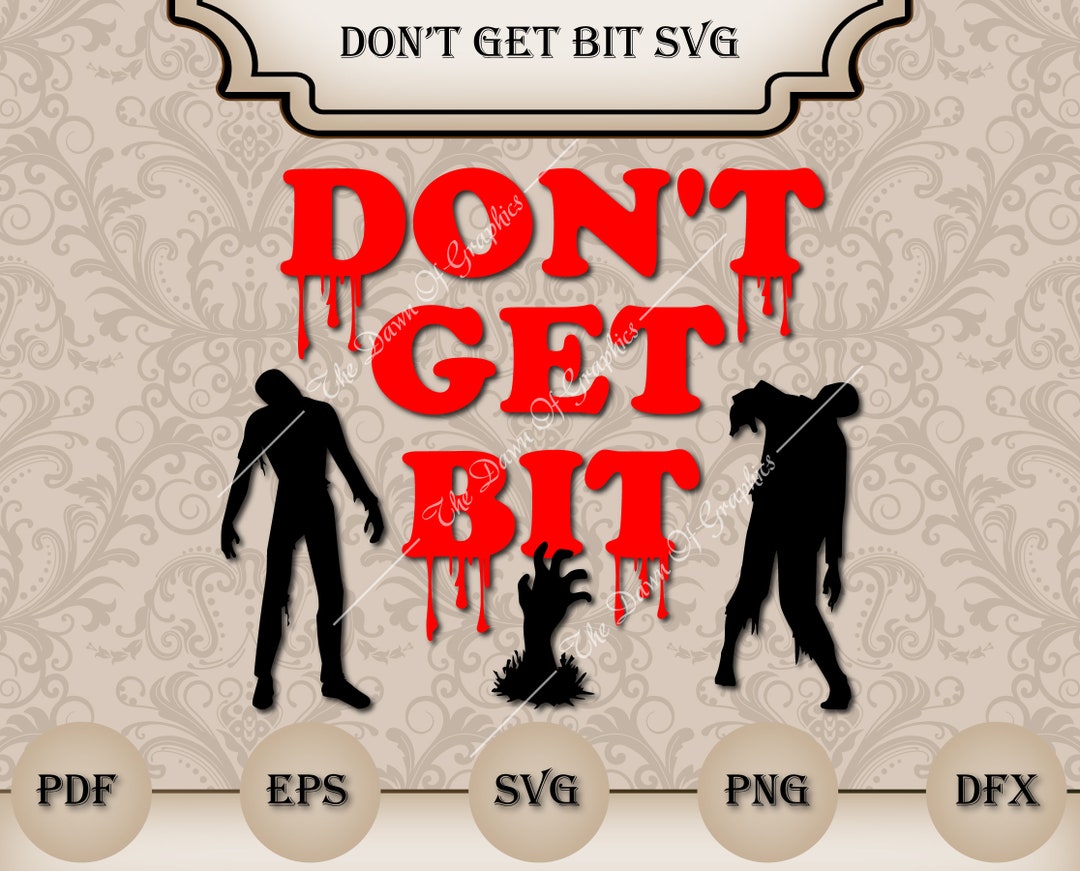 Zombie SVG, Vector Files for Silhouette or Cricut - Includes Png, Eps ...