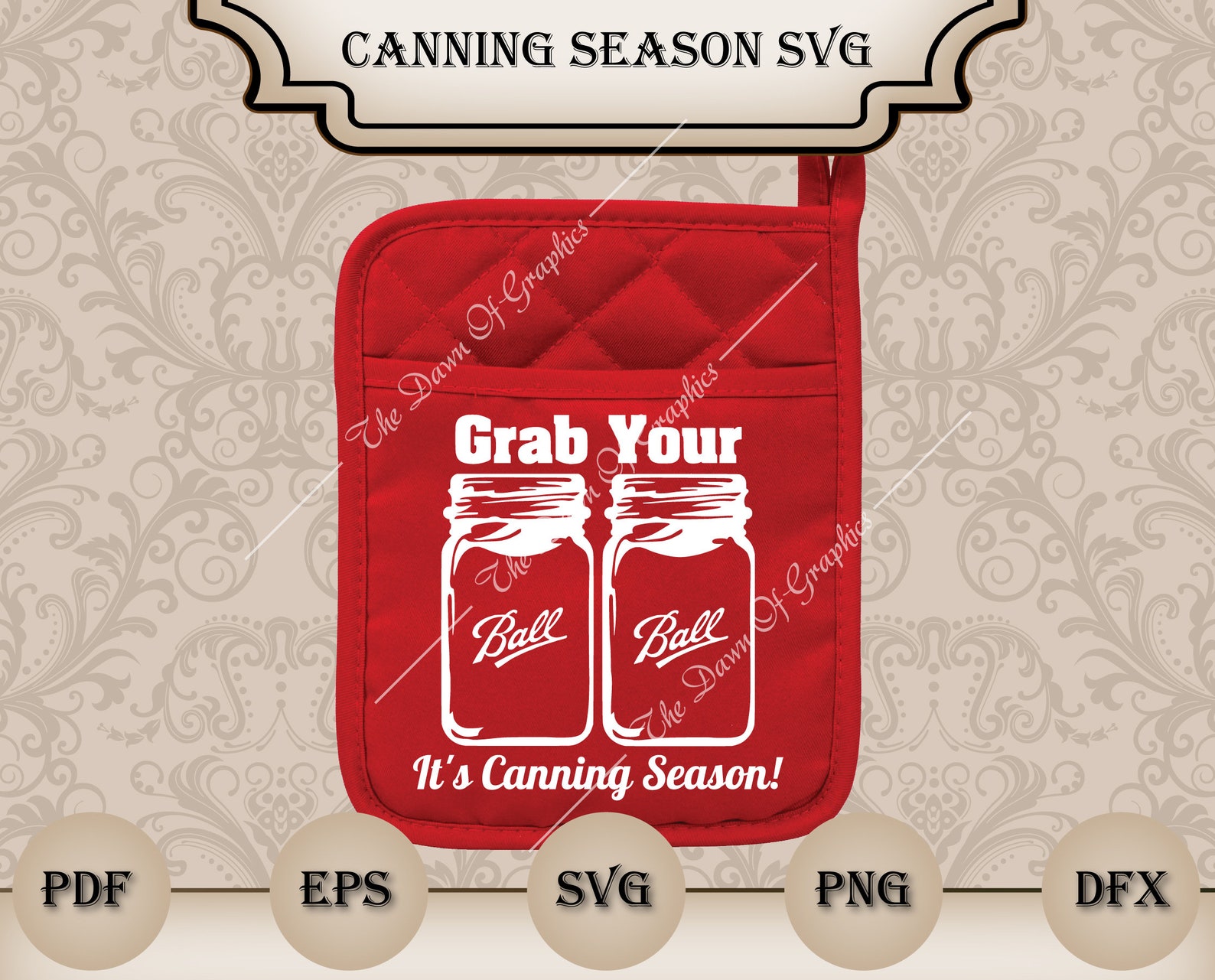 It's Canning Season Vector Files for Silhouette or Cricut - Includes ...