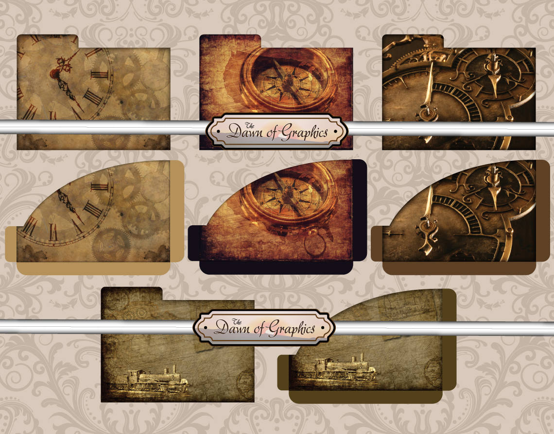 Printable Steampunk Pocket Envelopes for Junk Journals Planners ...