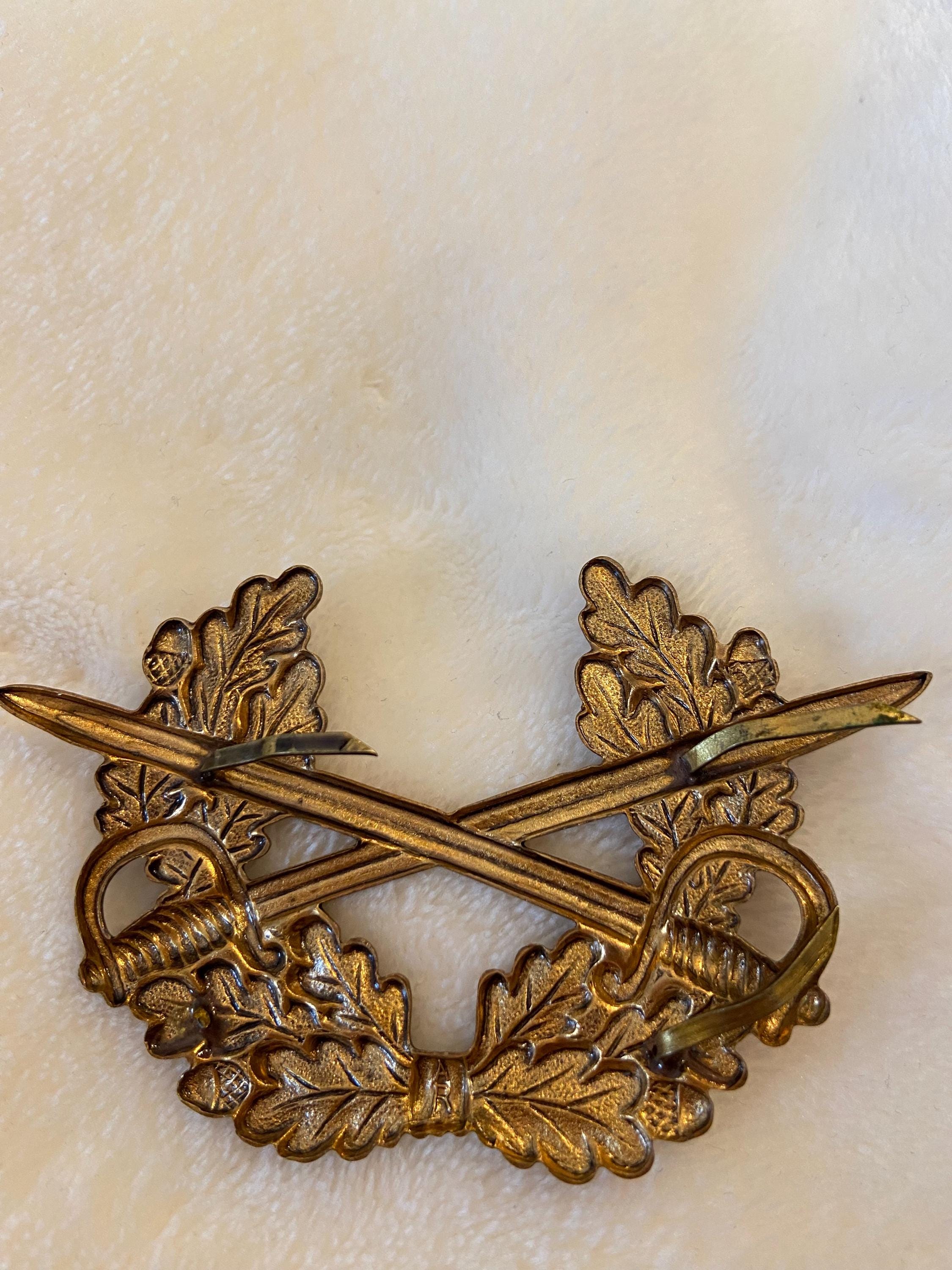 Vintage West German Army Crossed Swords Bundewehr Cap Badge Cockade - Etsy