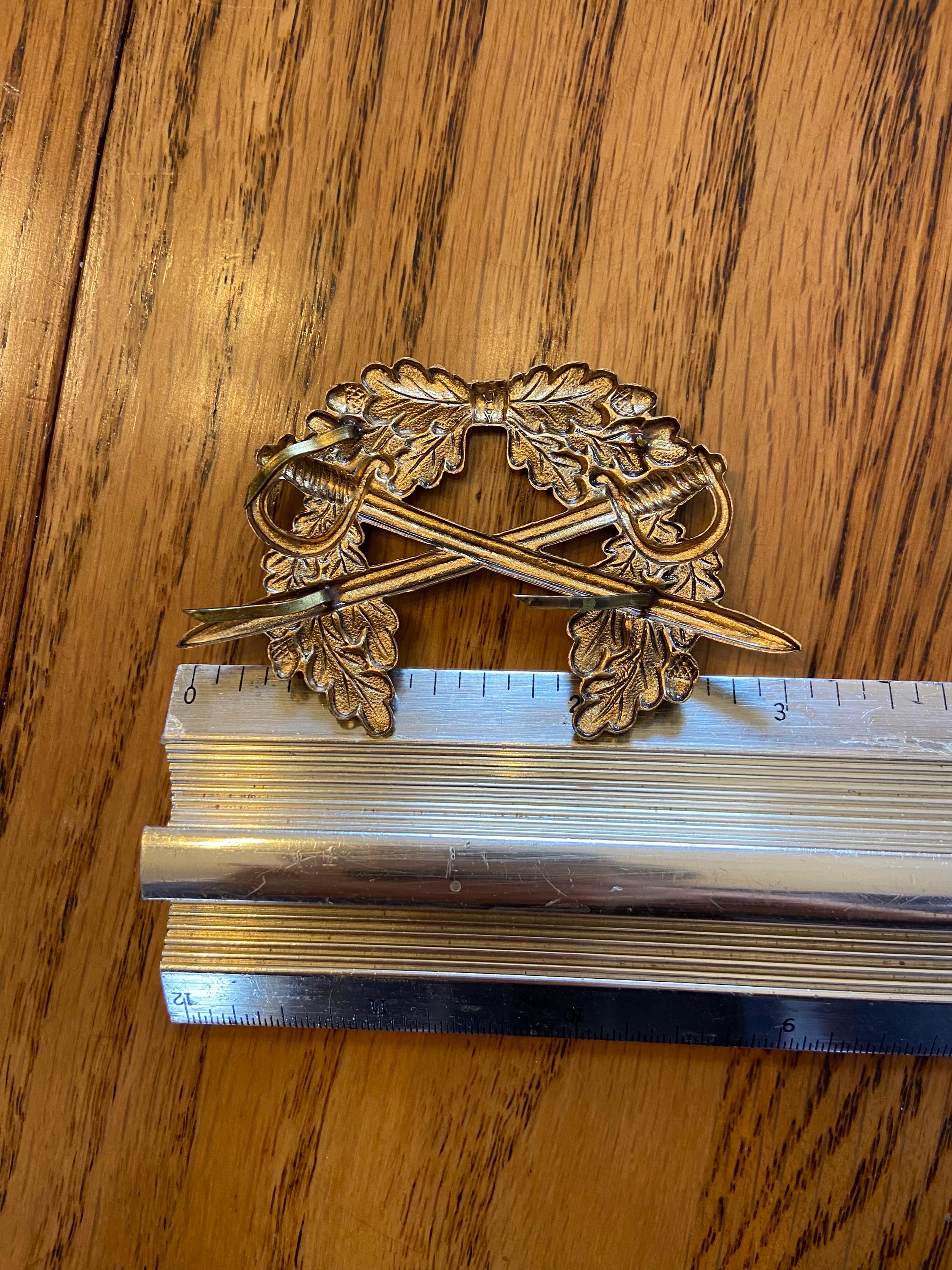 Vintage West German Army Crossed Swords Bundewehr Cap Badge Cockade - Etsy