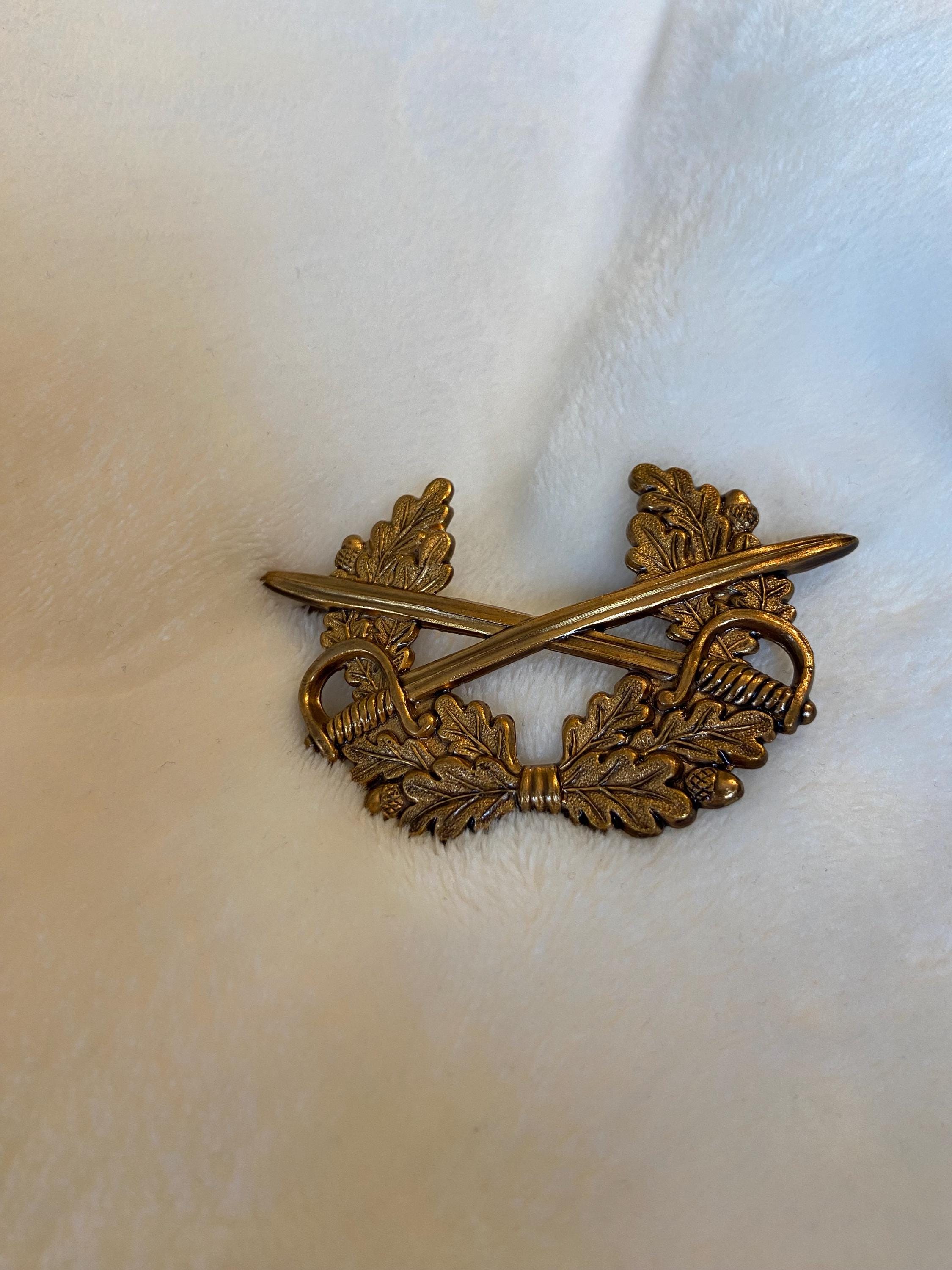 Vintage West German Army Crossed Swords Bundewehr Cap Badge Cockade - Etsy