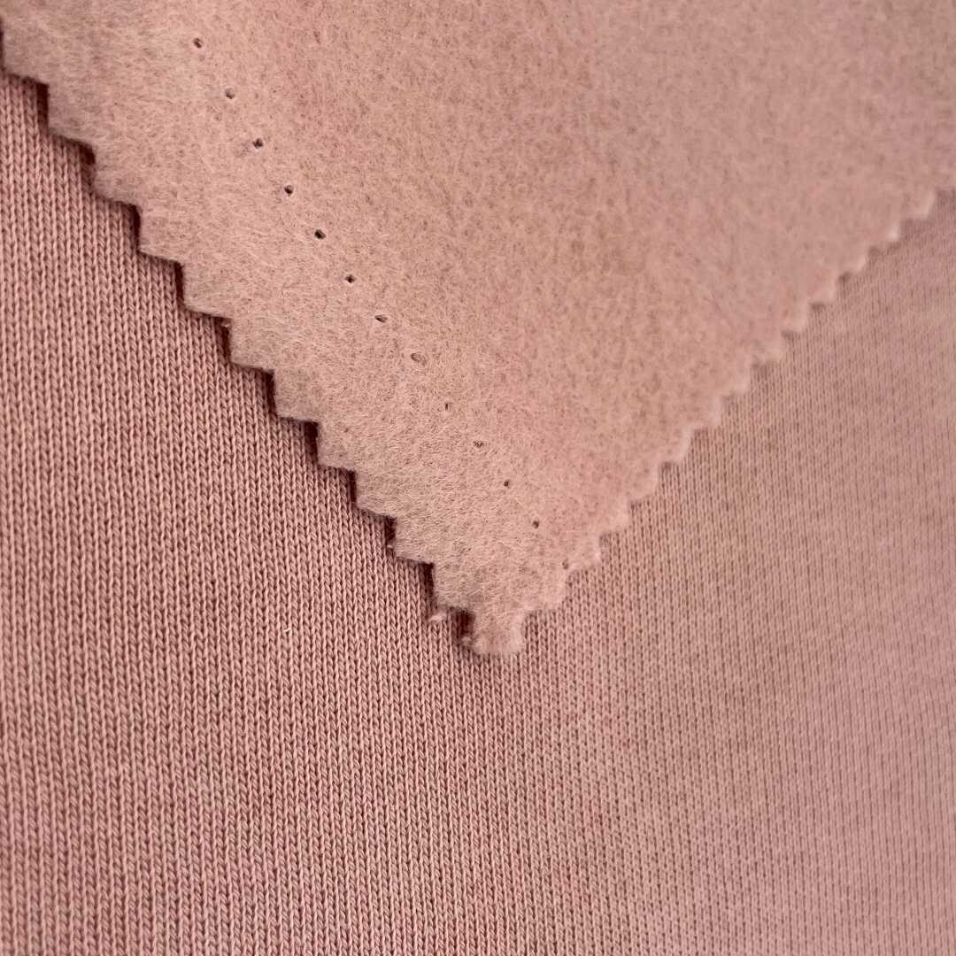 Tela De Vellón De Algodón Orgánico En Color Rosa Peso 330 G/m2 Ancho ...
